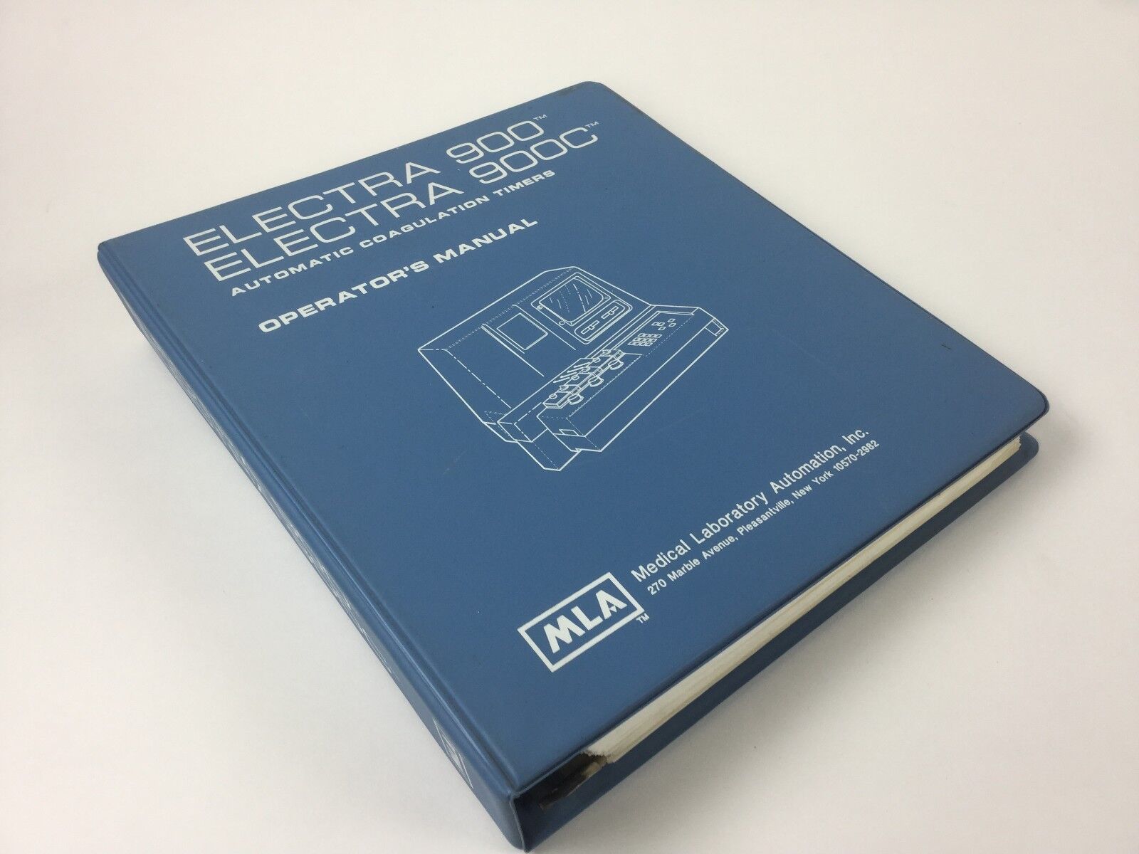 Medical Laboratory Operators Manual for Electra 900 and 900C