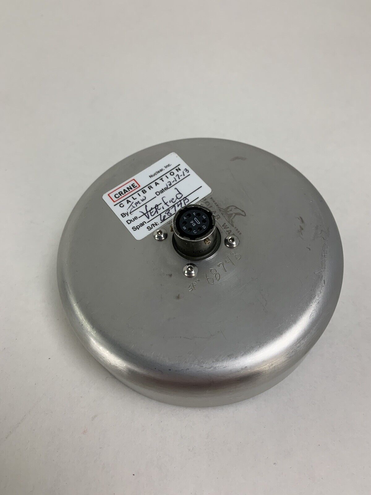 Crane Nuclear Calibration Polar Ware 200B 200 MT PT02E-10-6S Untested