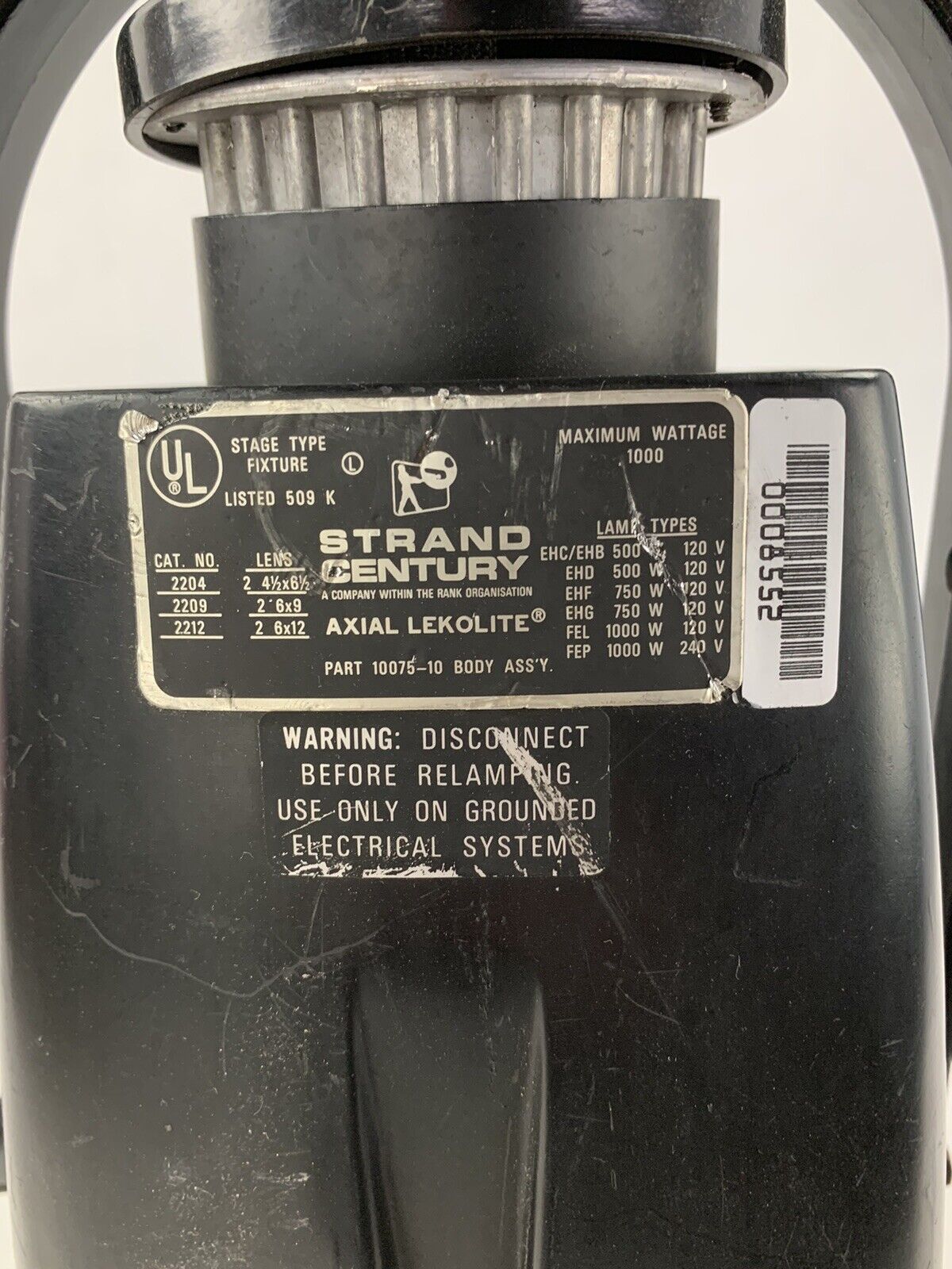 strand century stage lighting 10075-10 W/ Clamp