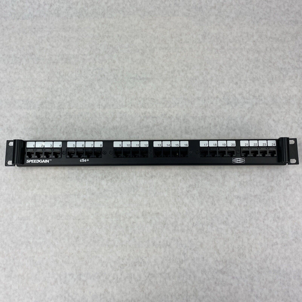 Hubbell Speedgain c5e+ 24-Port Patch Panel P5E24UE