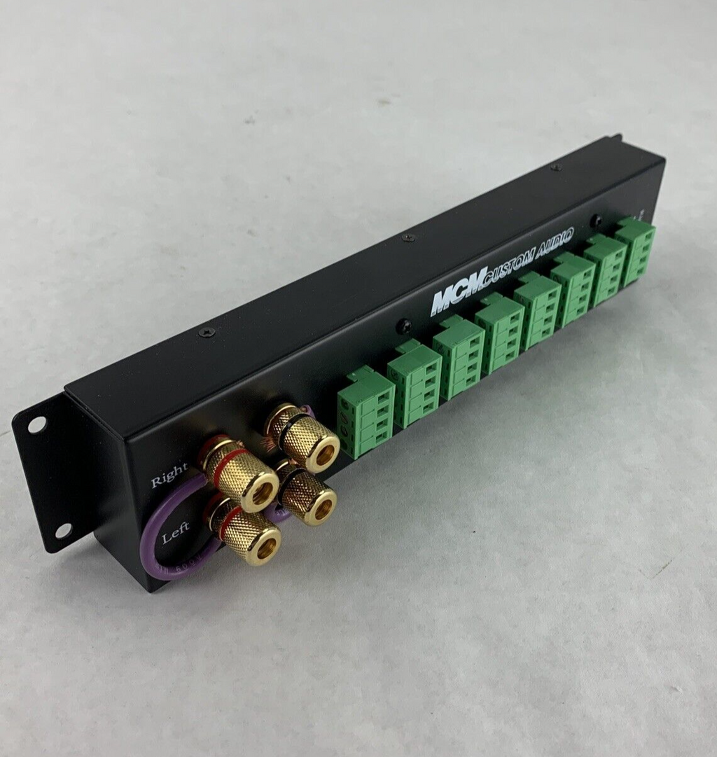 MCM Custom Audio Model 50-2204 Speaker Distribution Panel Box Opened