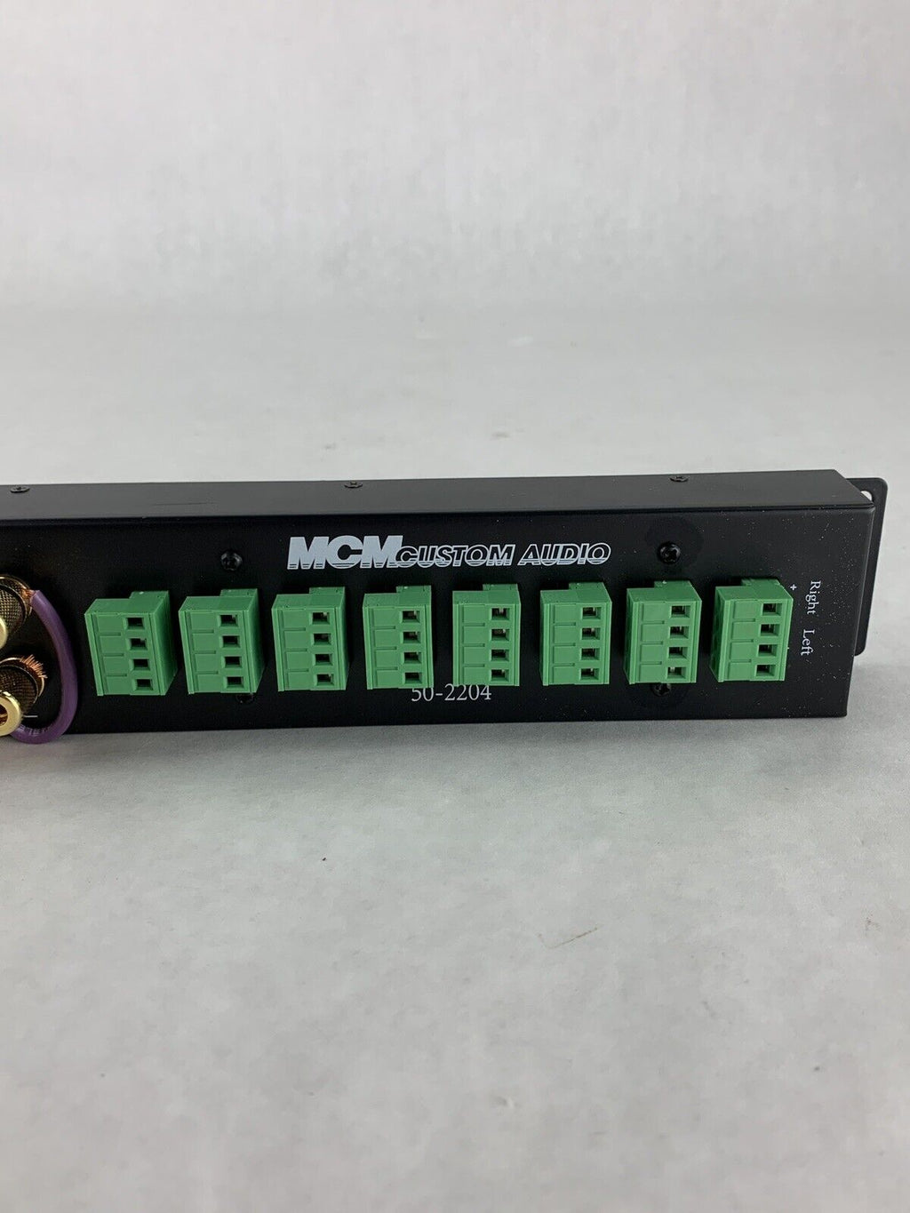 MCM Custom Audio Model 50-2204 Speaker Distribution Panel Box Opened