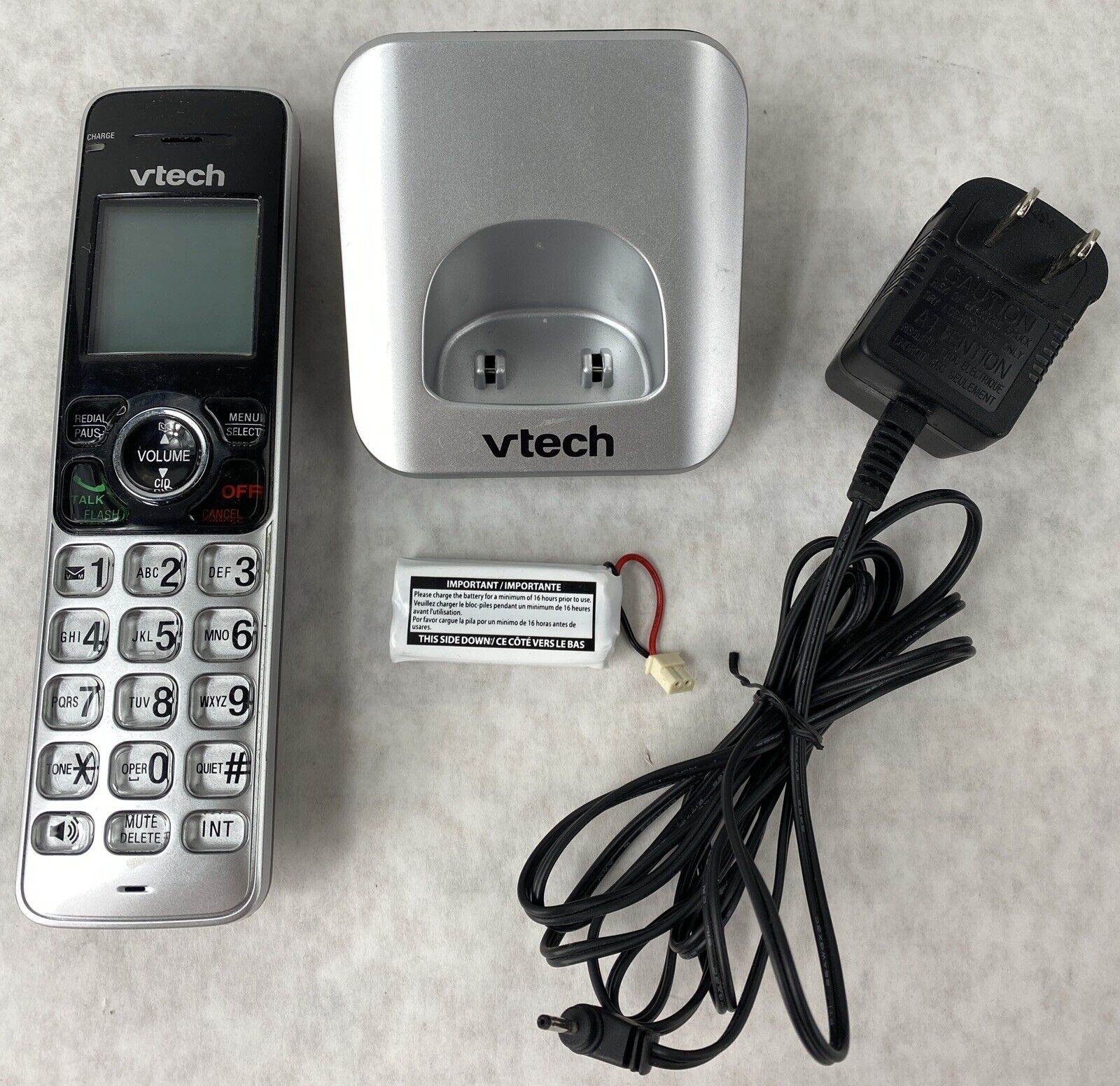 Vtech CS6649-2 Handset Telephone Phone with Charging Base