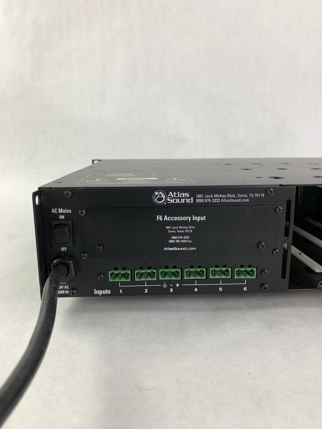 Atlas Sound F6 Multi-Impedance Modular Amplifier