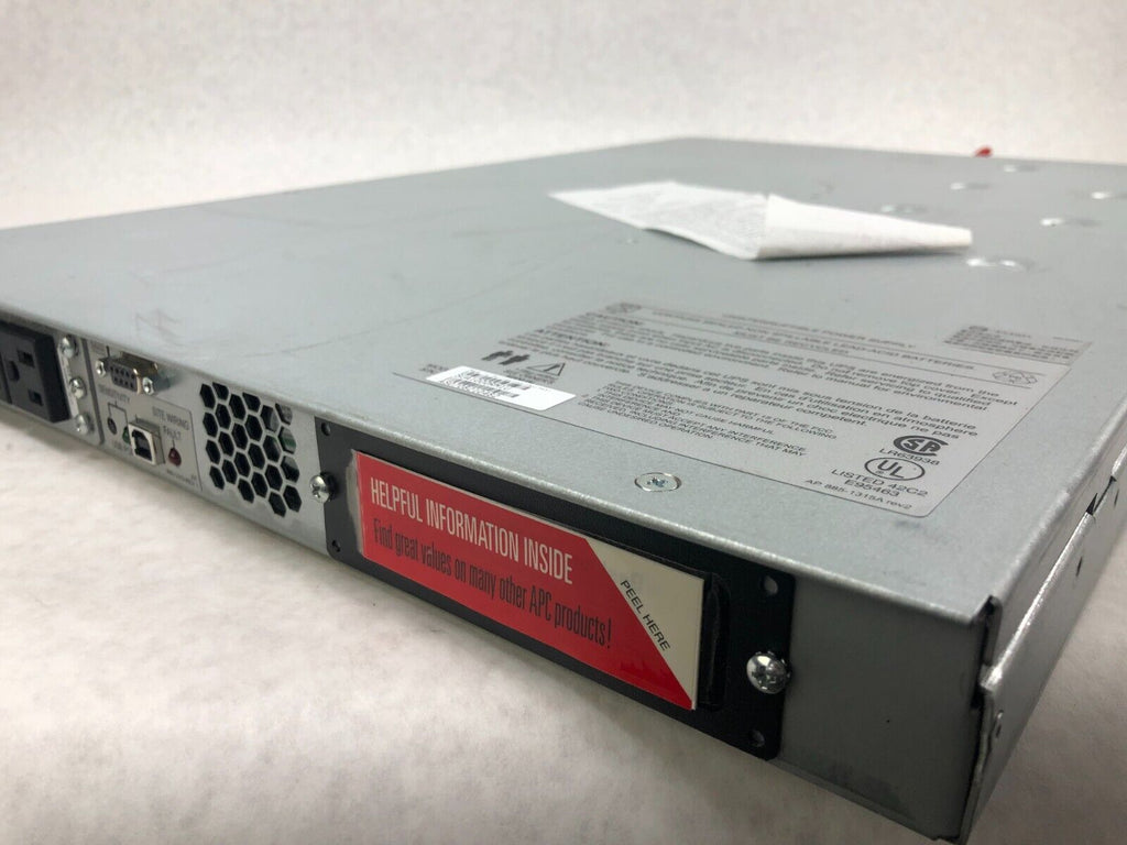 APC SUA1000RM1U Smart-UPS 1000VA UPS Battery Backup (No Batteries)